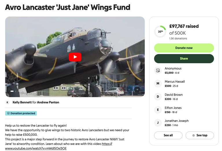 Avro Lancaster BVII NX611 'Just Jane' – restoration update 255, 256 and 257