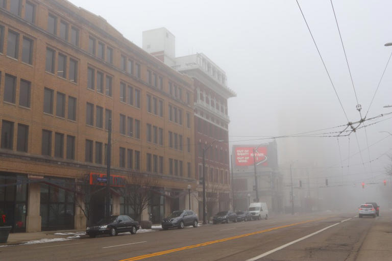 Photos: Dense fog descends upon Dayton