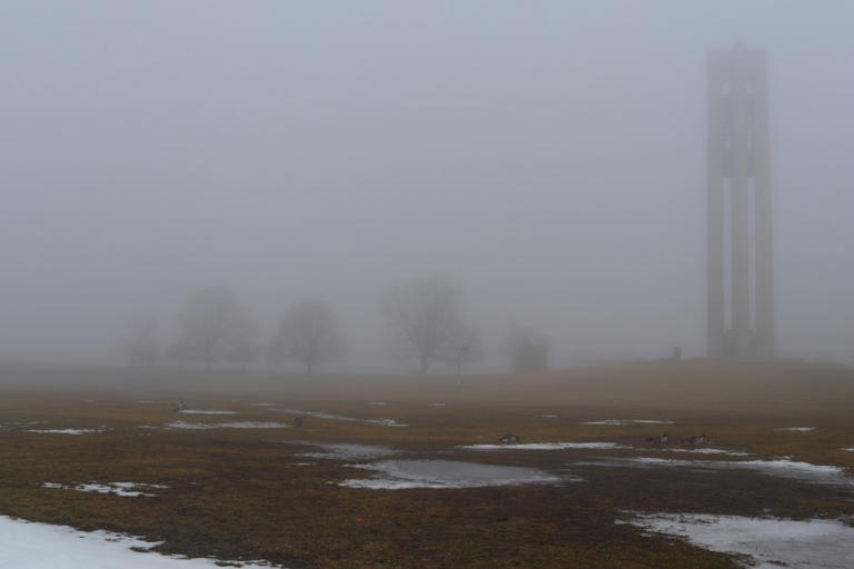 Photos: Dense fog descends upon Dayton