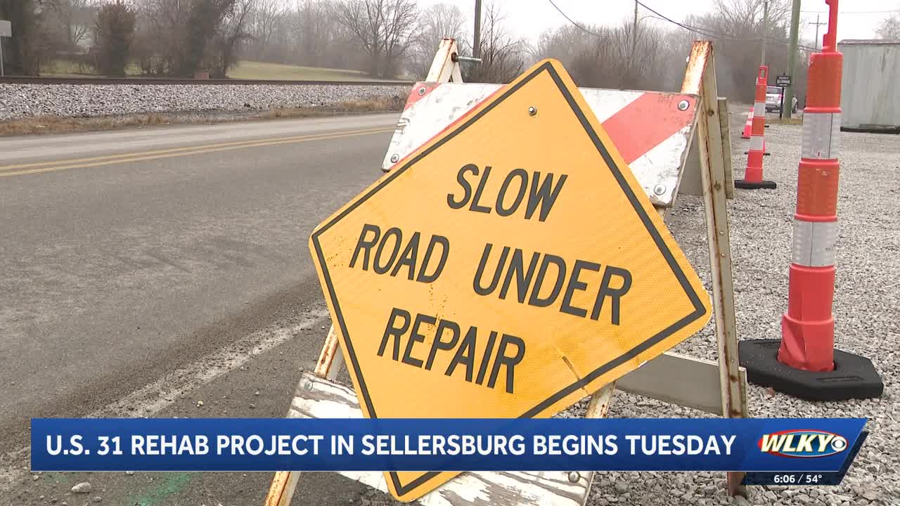 US 31 rehab project to begin Tuesday in Sellersburg