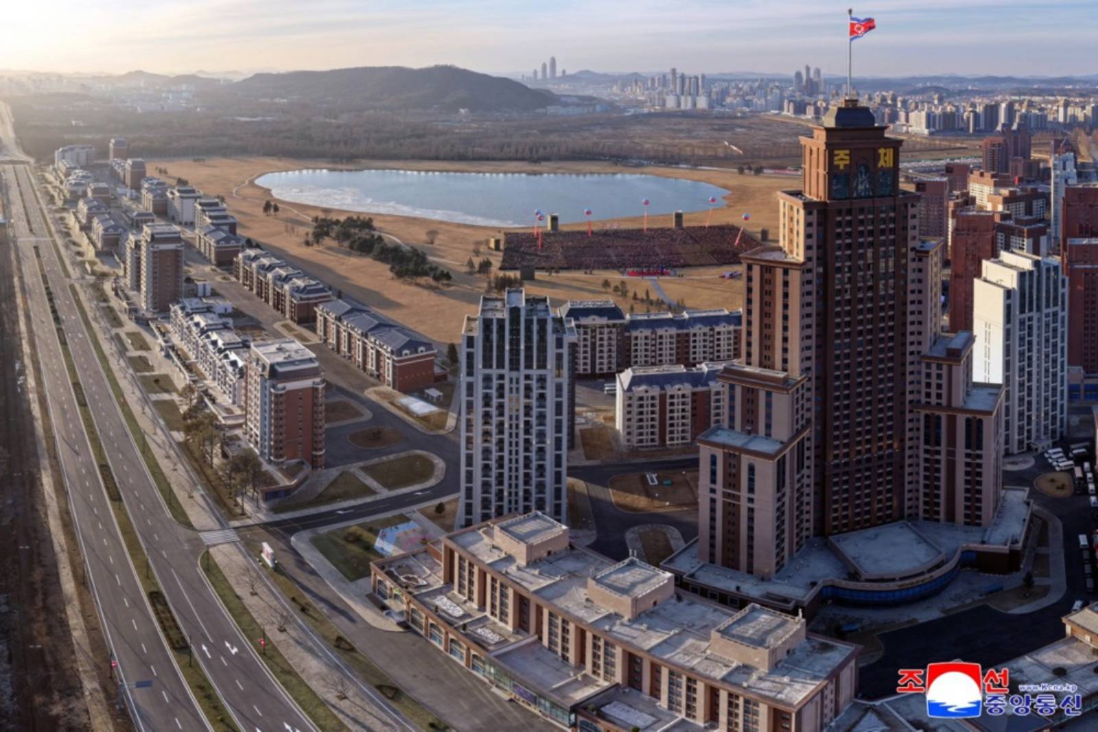 North Korea’s Kim marks completion of Pyongyang housing project