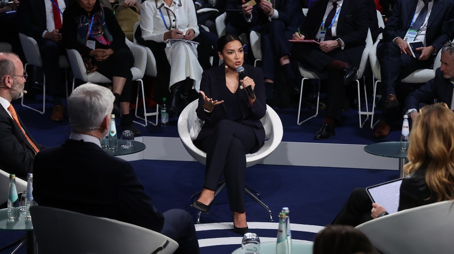 Ocasio-Cortez’s Munich appearance draws mixed response from Democrats