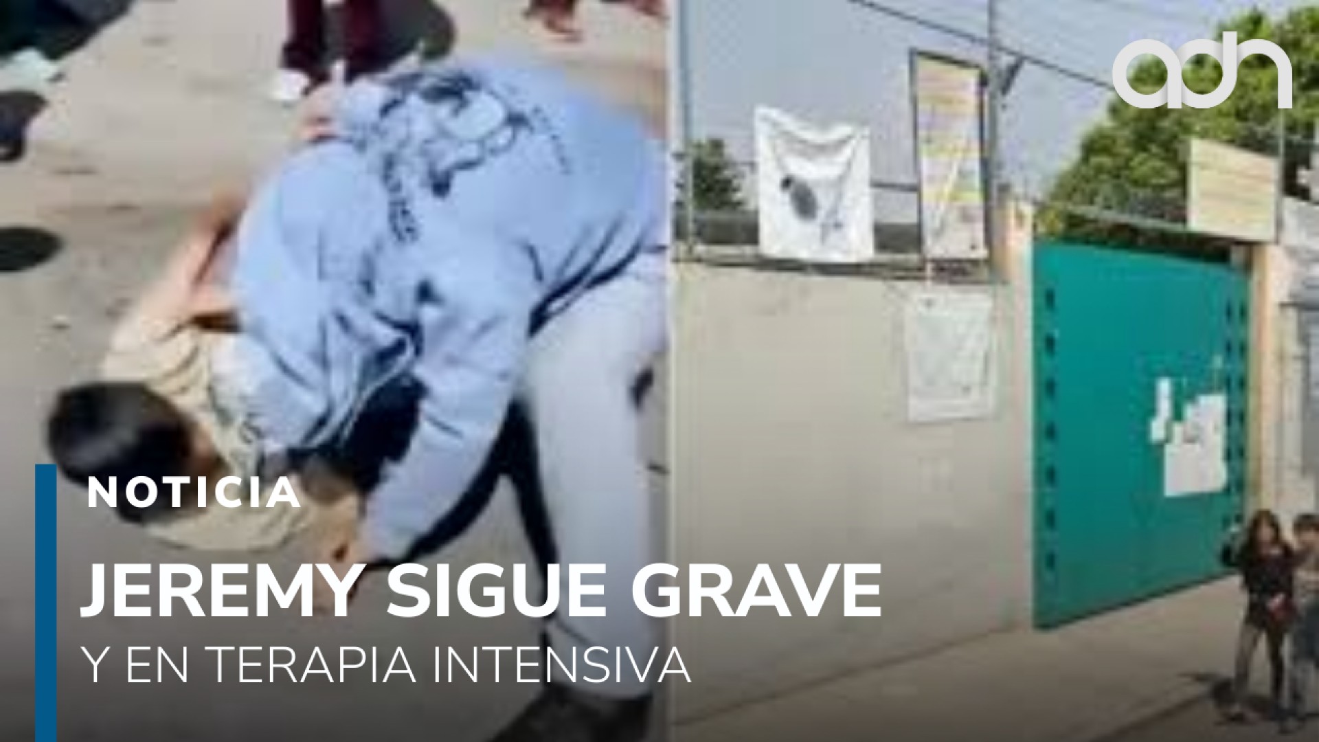 Jeremy sigue grave tras ser apuñalado afuera de su secundaria en Tláhuac