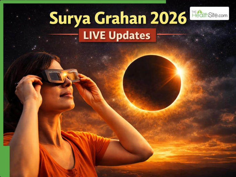 Surya Grahan 2026 today live updates: How to stay safe during a solar ...