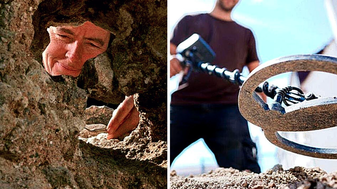 He took a metal detector outside, what he found shocked everyone