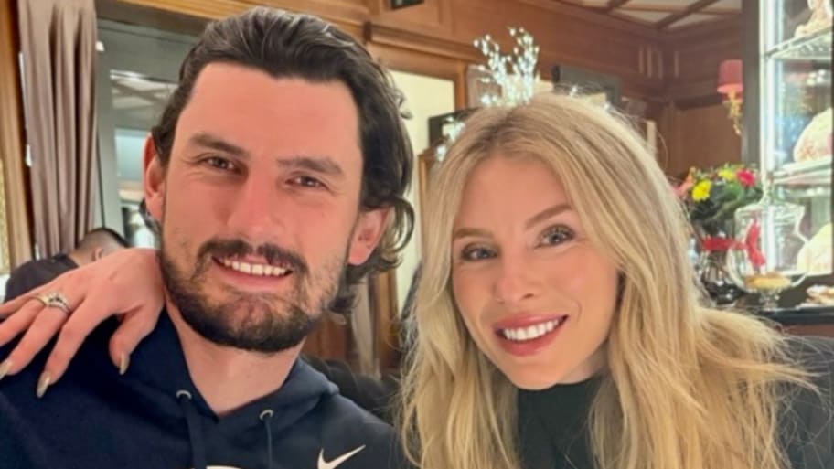 Connor Hellebuyck’s wife Andrea stuns in bold black outfit amid Team ...