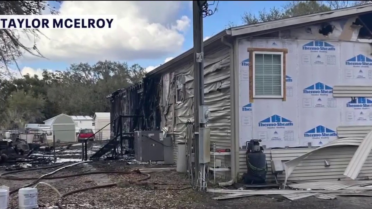 Retired firefighter loses home in brush fire