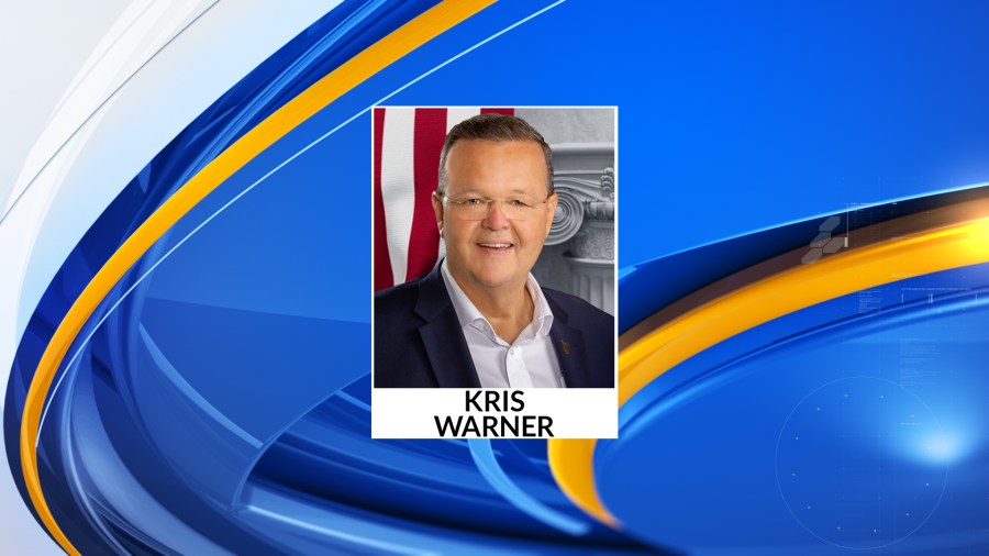 West Virginia Secretary of State Kris Warner thanks helpers after ...