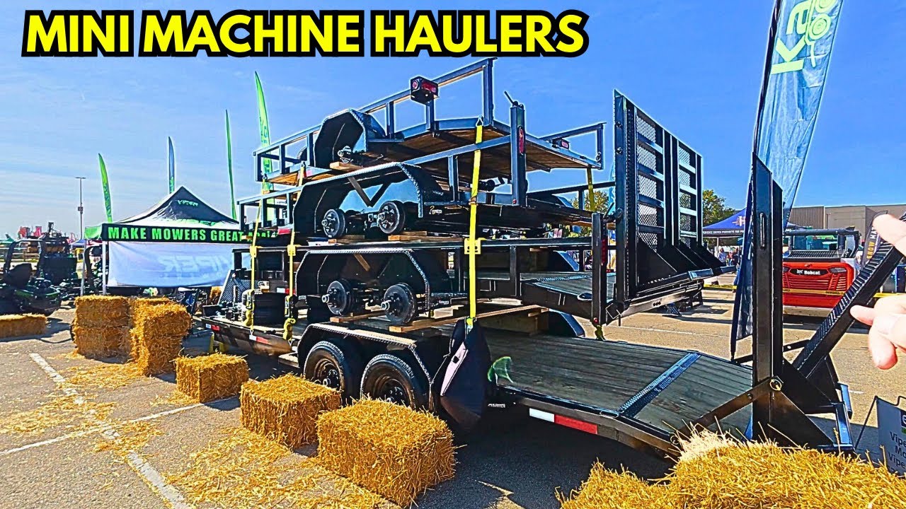 New mini skid steer trailer changes equipment transport