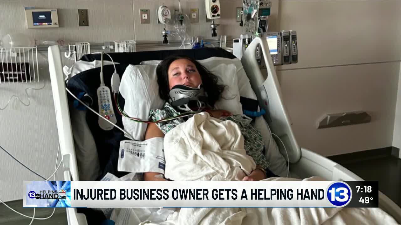 Injured business owner gets a helping hand