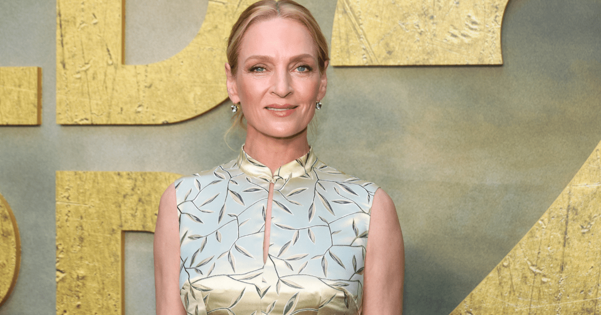 Uma Thurman's $4K Erdem dress honors ‘Something Blue’ for daughter's ...