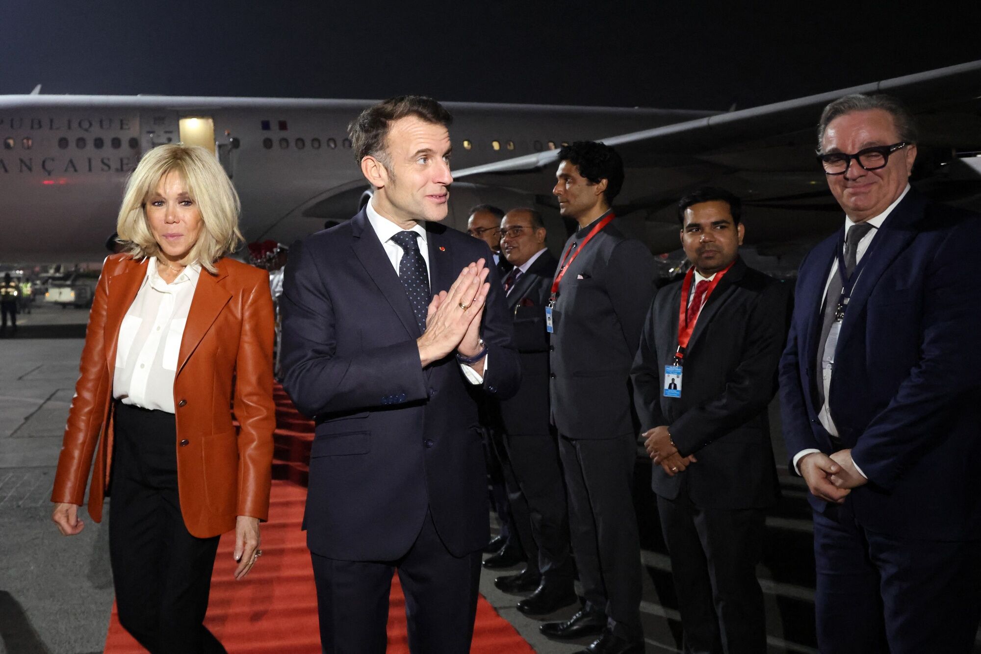 Macron hails India ties as he pushes fighter jet deal with Modi