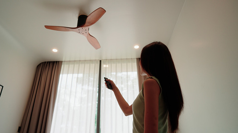 The crafty DIY that turns your ceiling fan blades into a statement piece