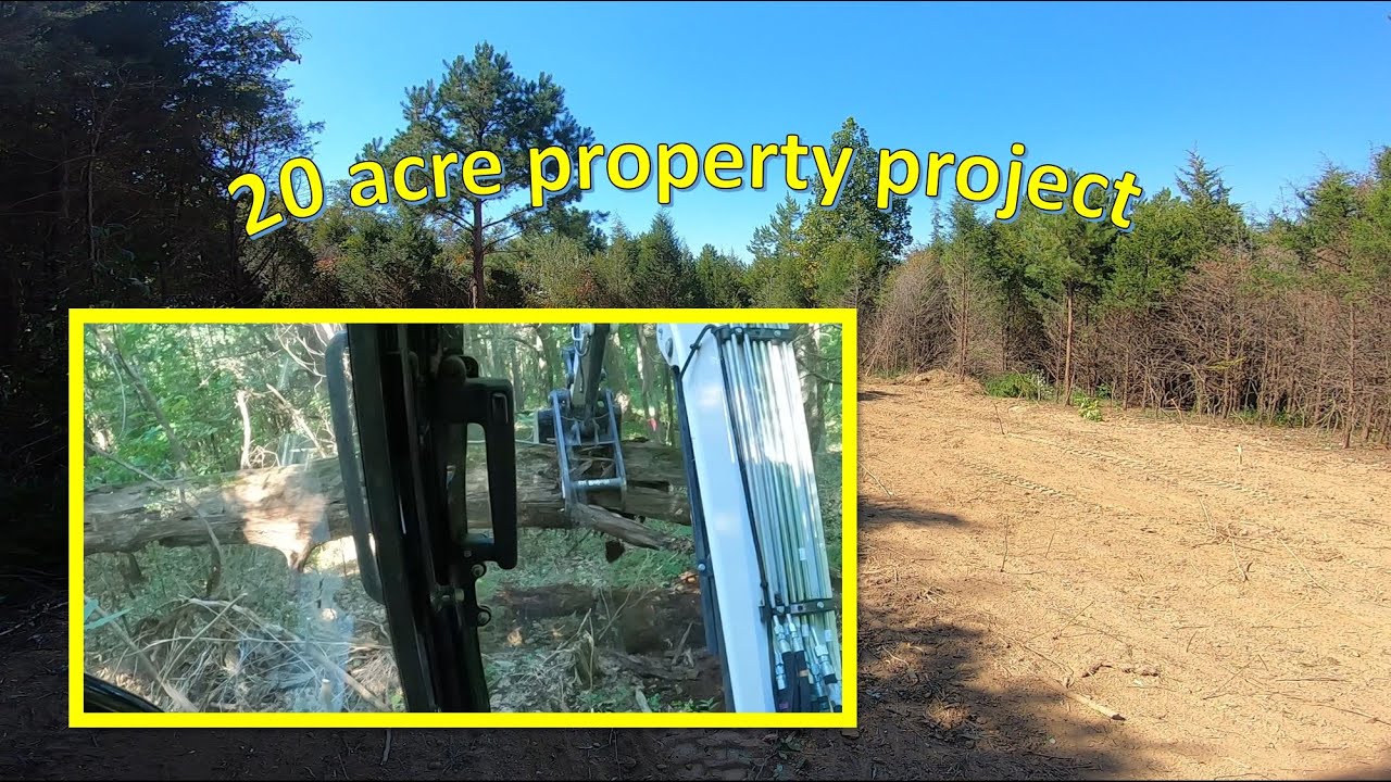 Revisiting the 20-acre project: Land clearing for driveway, homesite ...