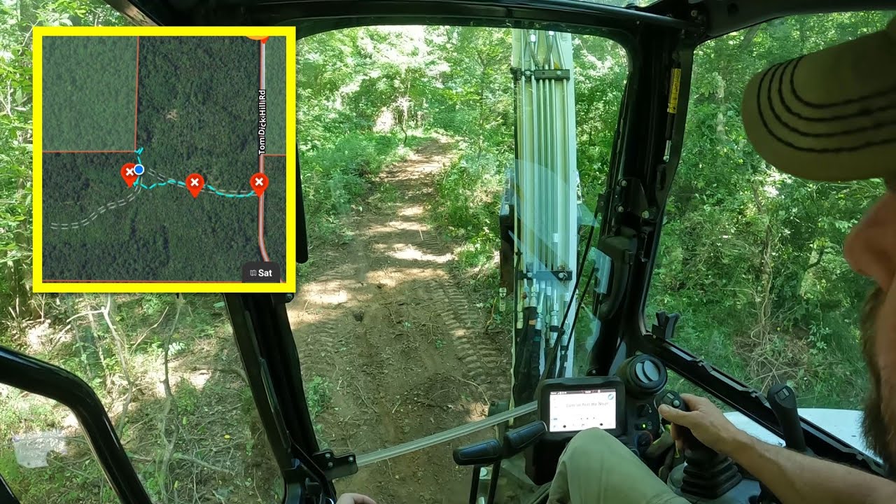 Looking back at cutting a half mile of new trails in the deep woods ...