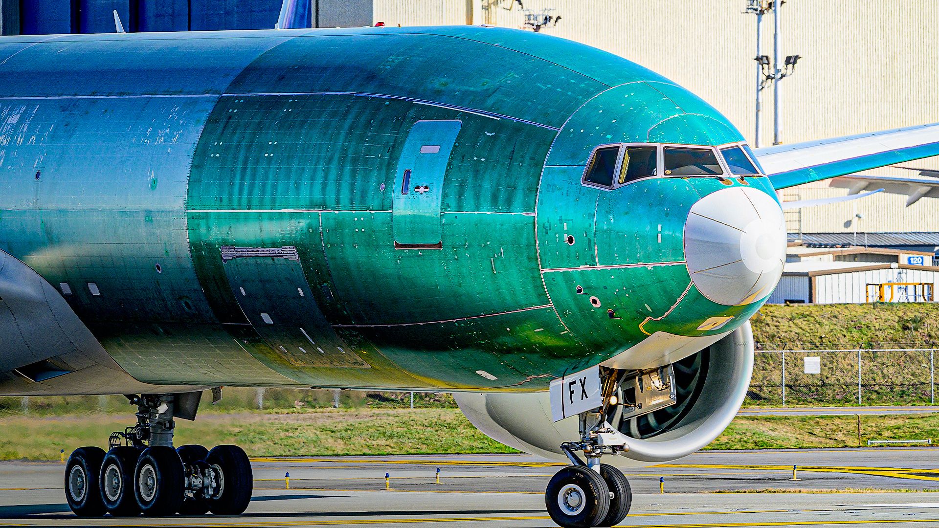 Why in the world are new Boeing fuselages green?