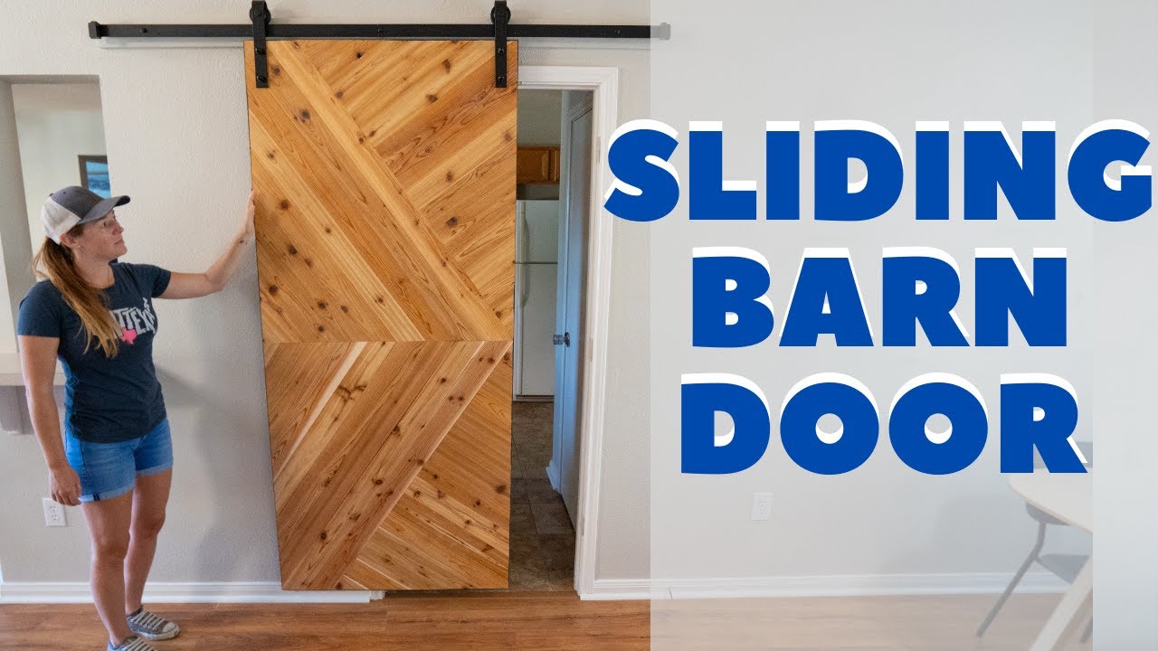 How to build a sliding barn door in one day