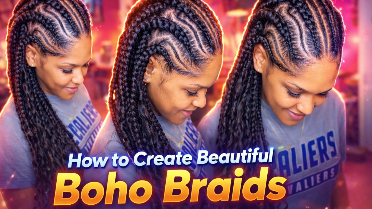 How to create beautiful boho braids