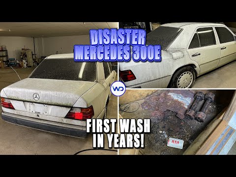 Restoring abandoned basement Mercedes 190SL after 60 years