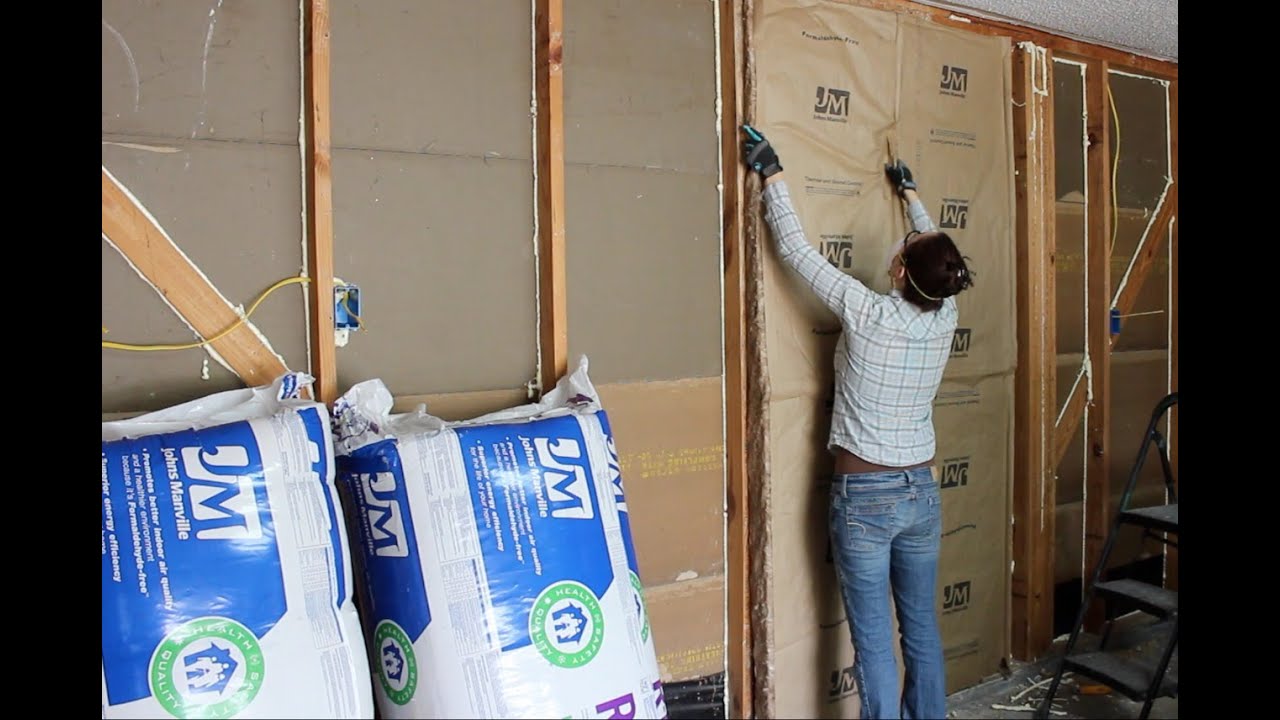 How to insulate a garage and install outlets and wall panels