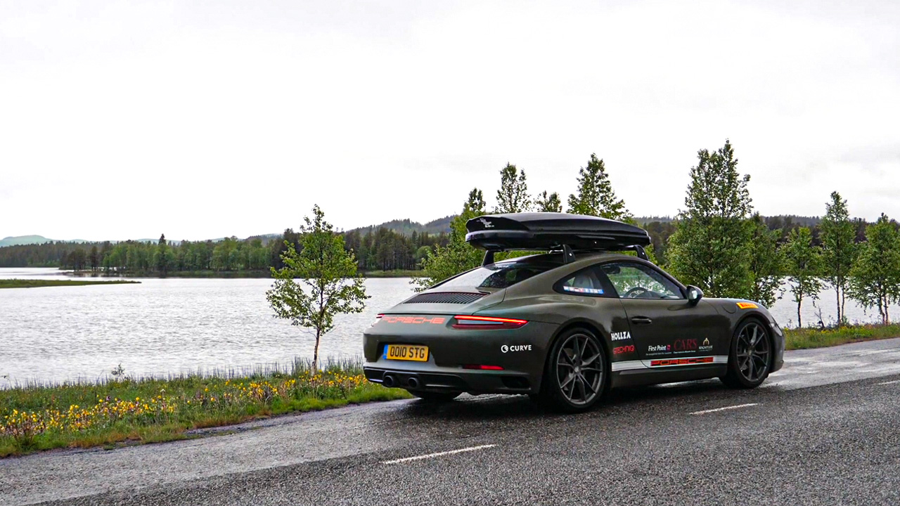 Driving a Porsche 911 across the Arctic Circle in brutal winter weather