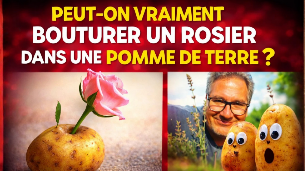 Peut-on vraiment bouturer un rosier dans une pomme de terre?