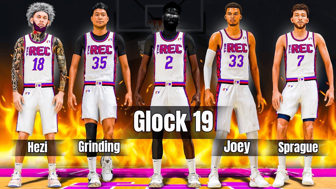 Five 7'3 speedboosting demigods takeover the rec center (NBA 2K25)