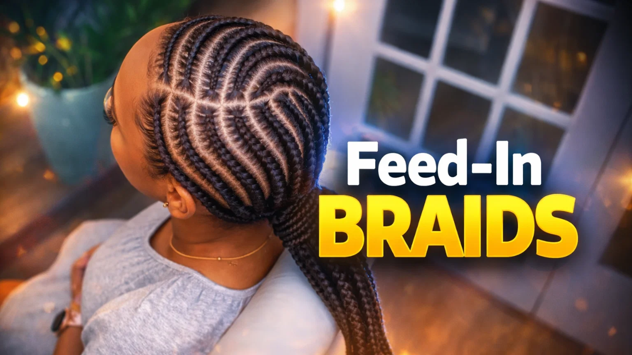 Master the art of feed-in braids with this professional guide