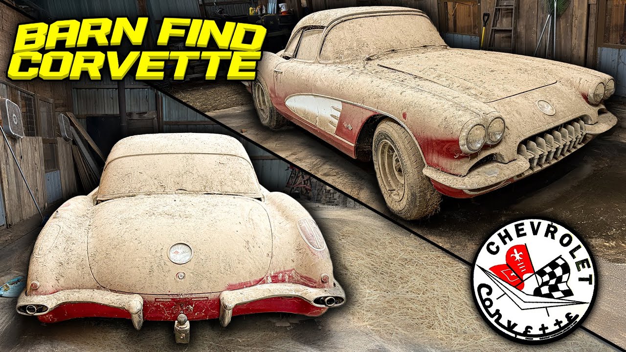 Abandoned barn find Corvette gets first wash in 16 years