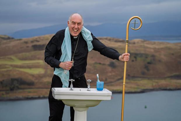 This Catholic bishop carried a sink up a hill: Here's why