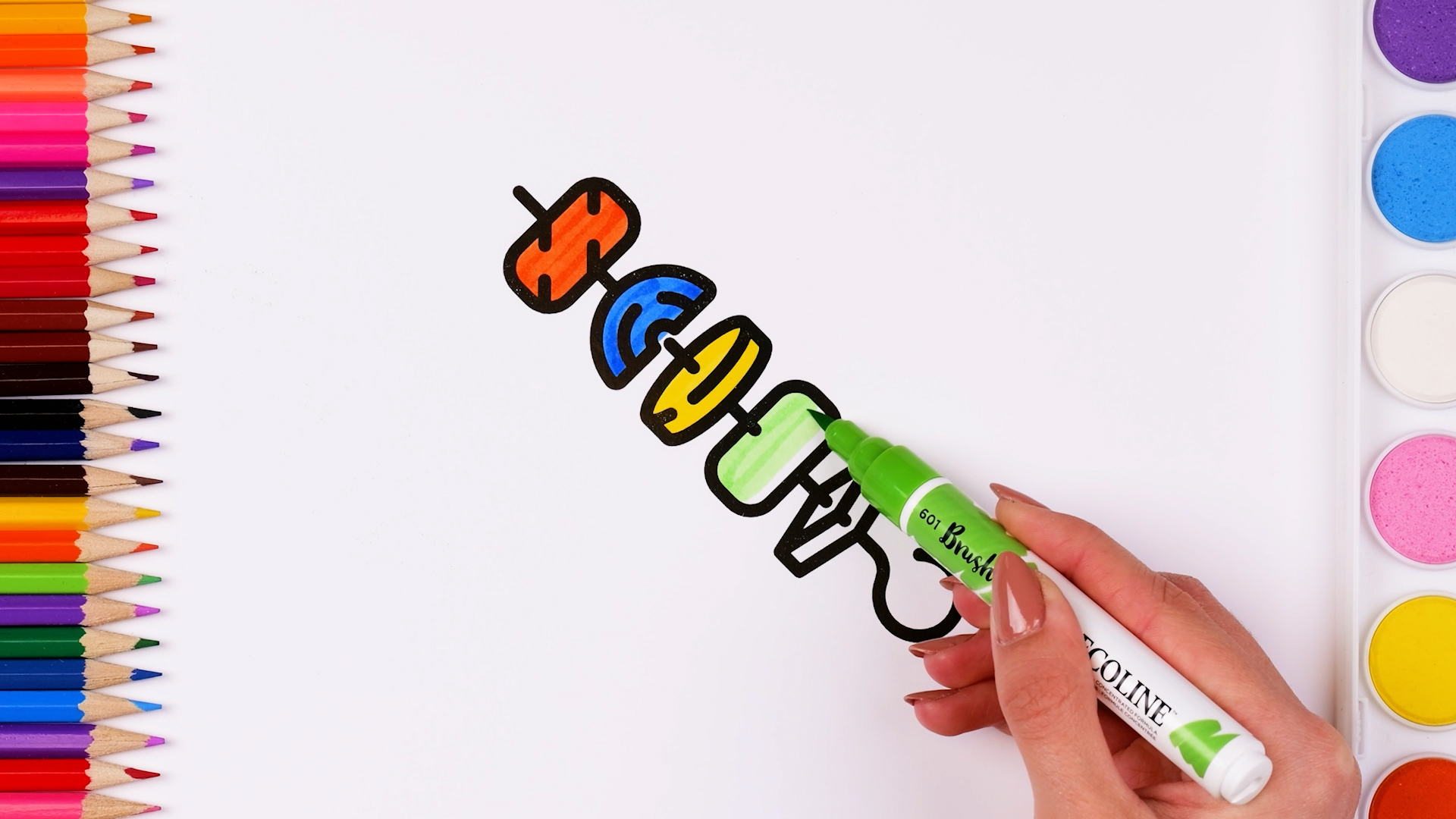 Colorful drawings | Learning color names together