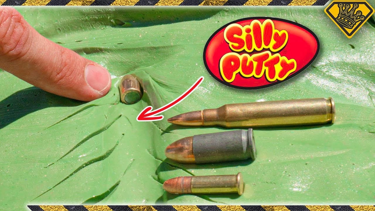 Silly Putty vs. high-powered projectile launcher