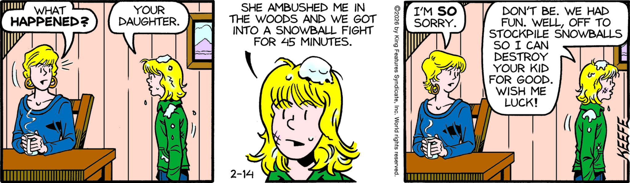 Sally Forth by Francesco Marciuliano; drawn by Jim Keefe