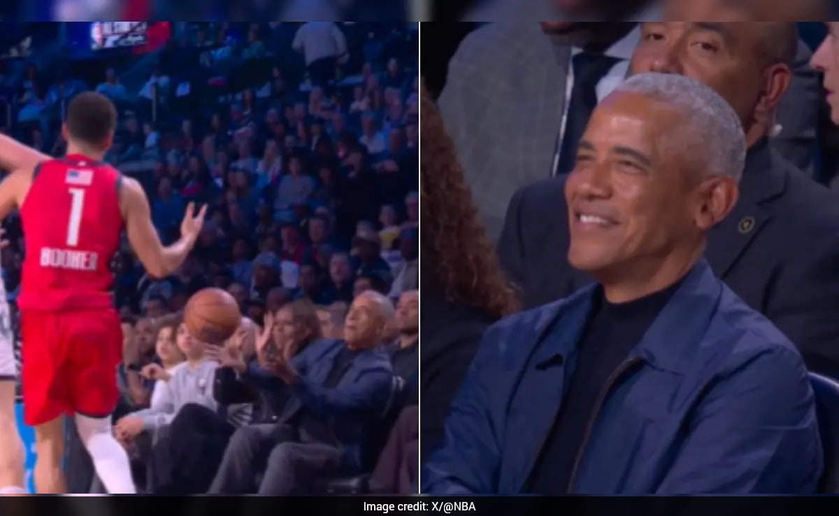 Watch: Barack Obama's appearance at NBA All-Star Game goes viral