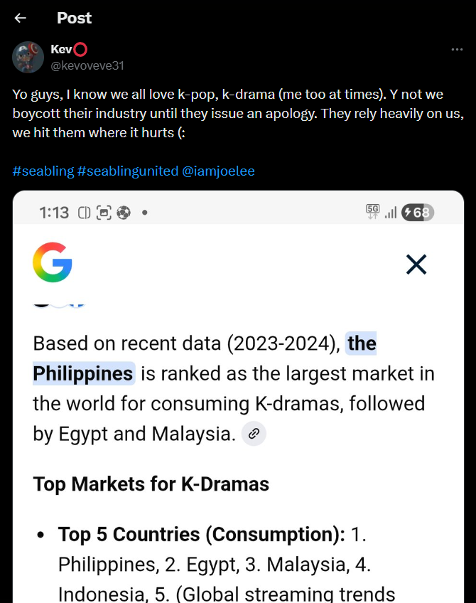 Southeast Asian netizens announce K-drama boycott over alleged mishap ...