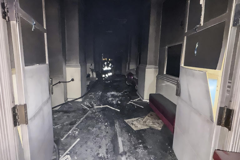 Huge fire destroys Naples Sannazaro theatre