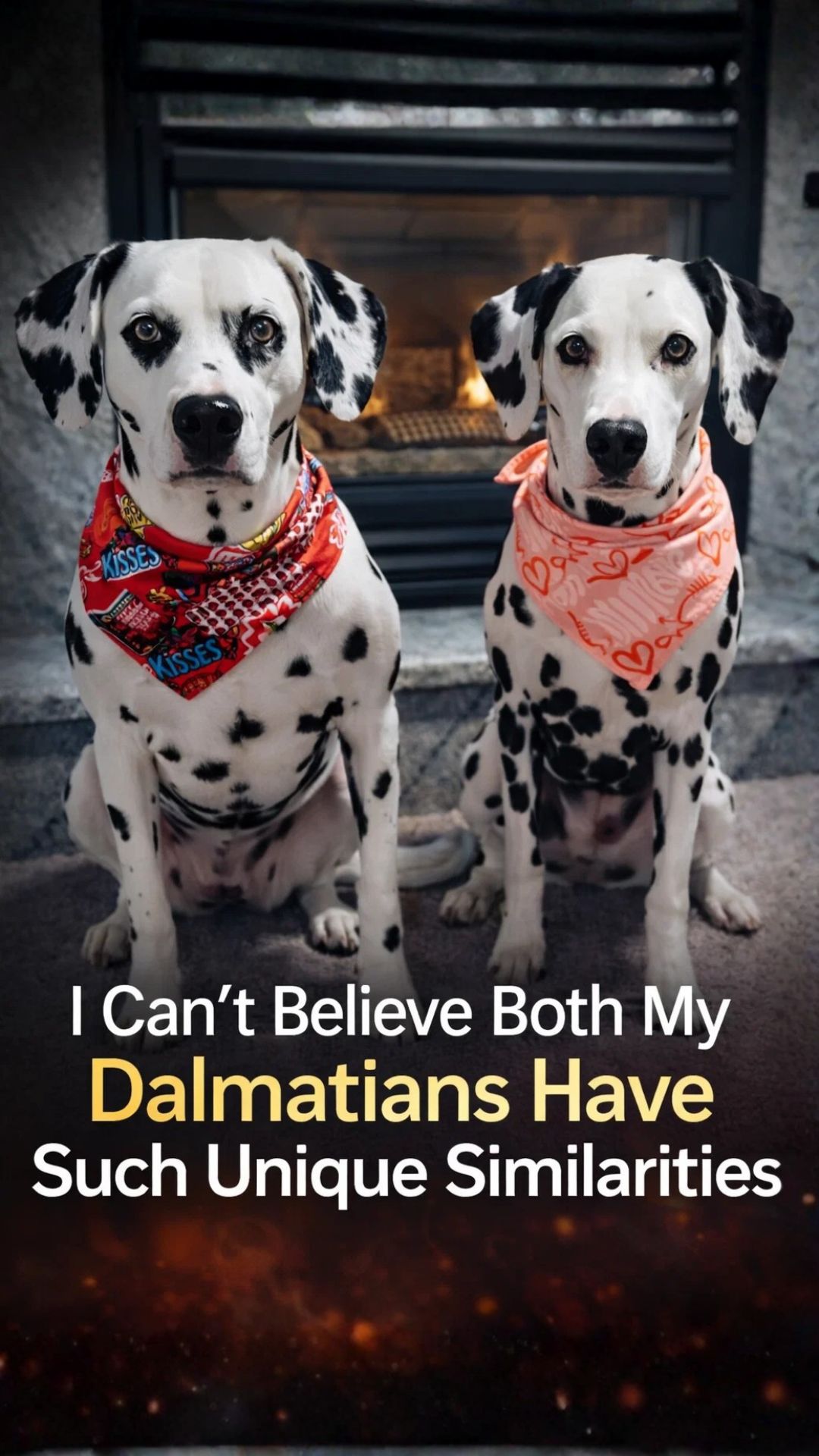 I can’t believe both my Dalmatians have such unique similarities