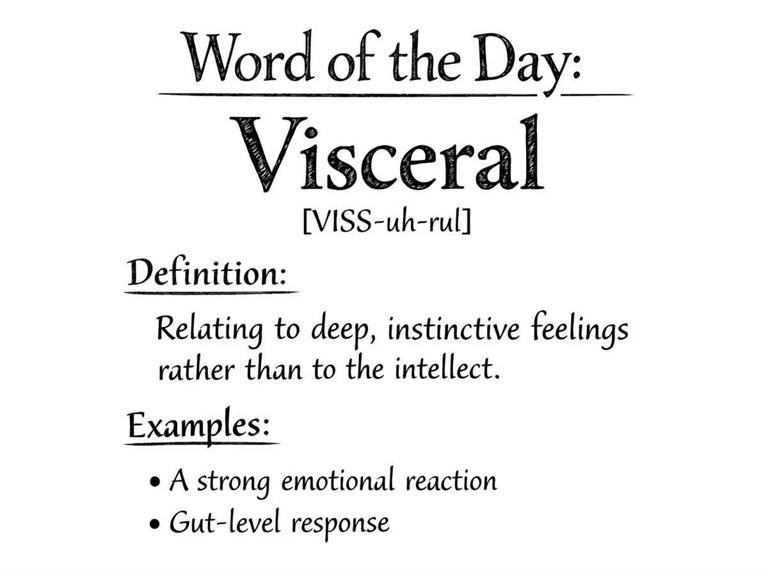 Word of the day: Visceral