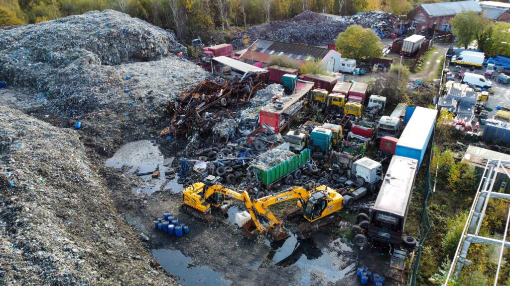 Diggers at 'UK's worst illegal dump' seen dumping rubbish on King ...
