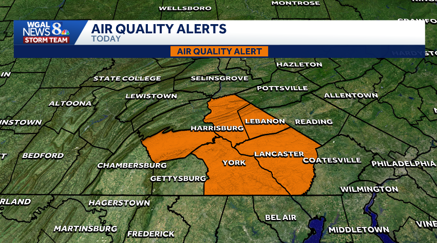 Code orange: Air quality alert in effect for much of the Susquehanna Valley