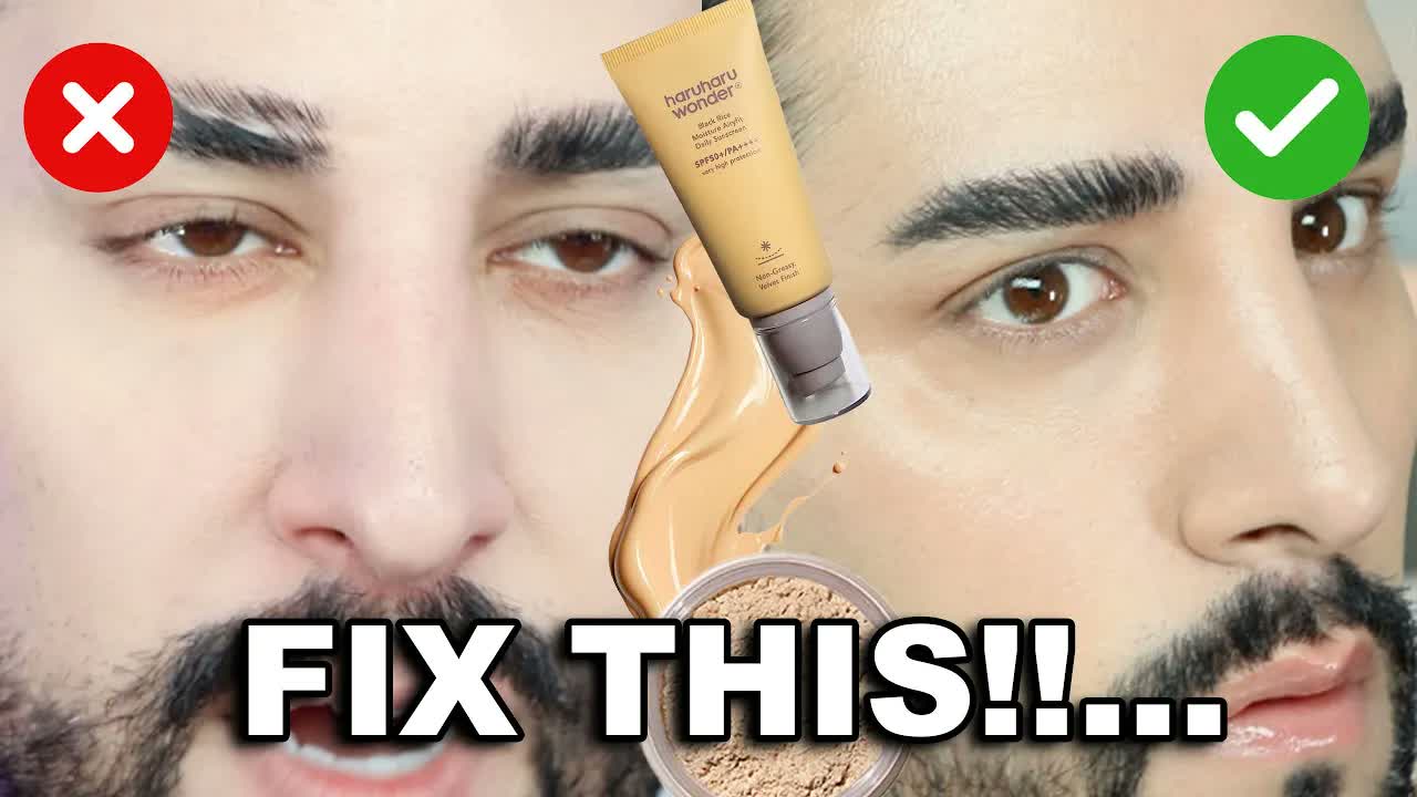 How do you fix ruined makeup without starting over?