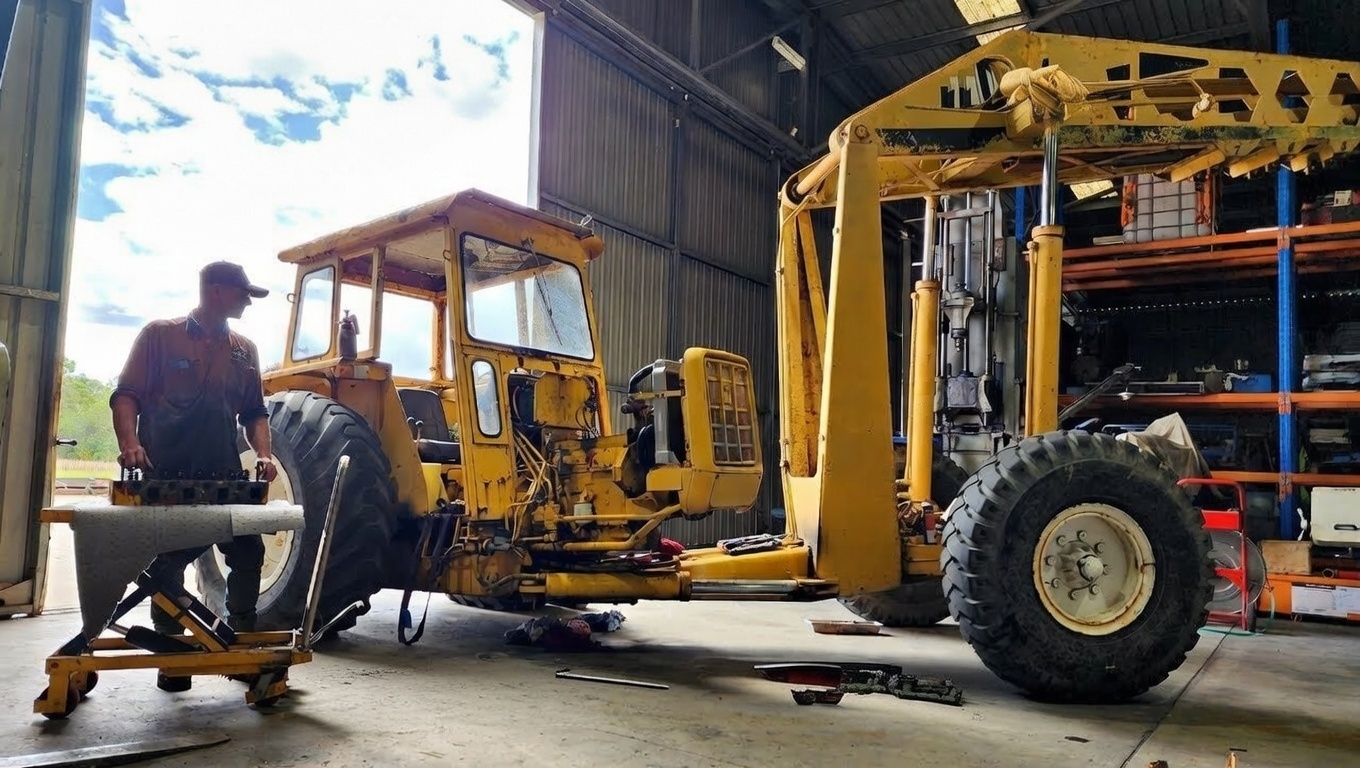 Restoring a classic yard crane
