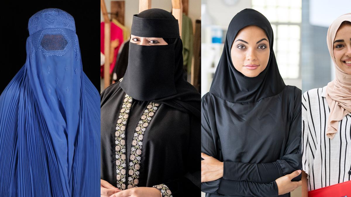 Burka, niqab, hiyab y chador, qué cubre cada velo islámico y en qué se ...