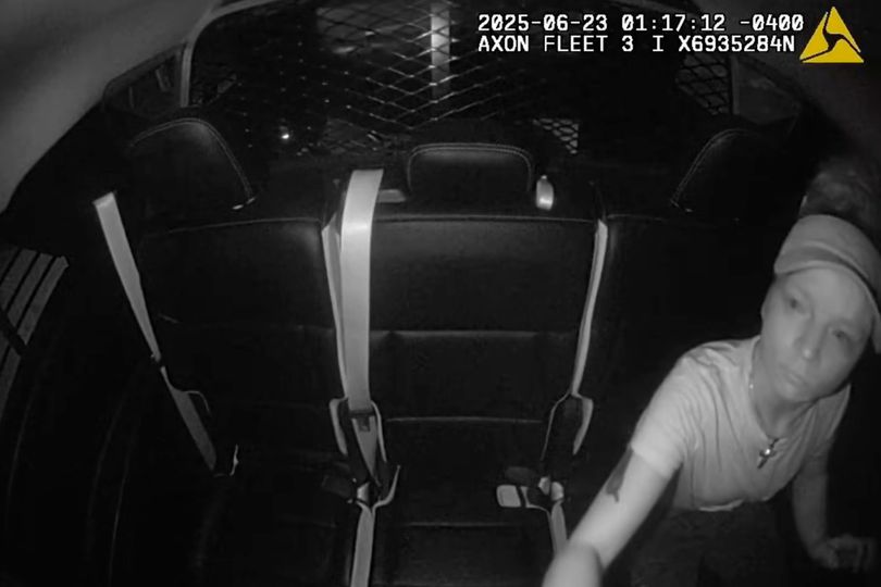 Handcuffed woman caught on video pulling out gun and shooting Florida ...