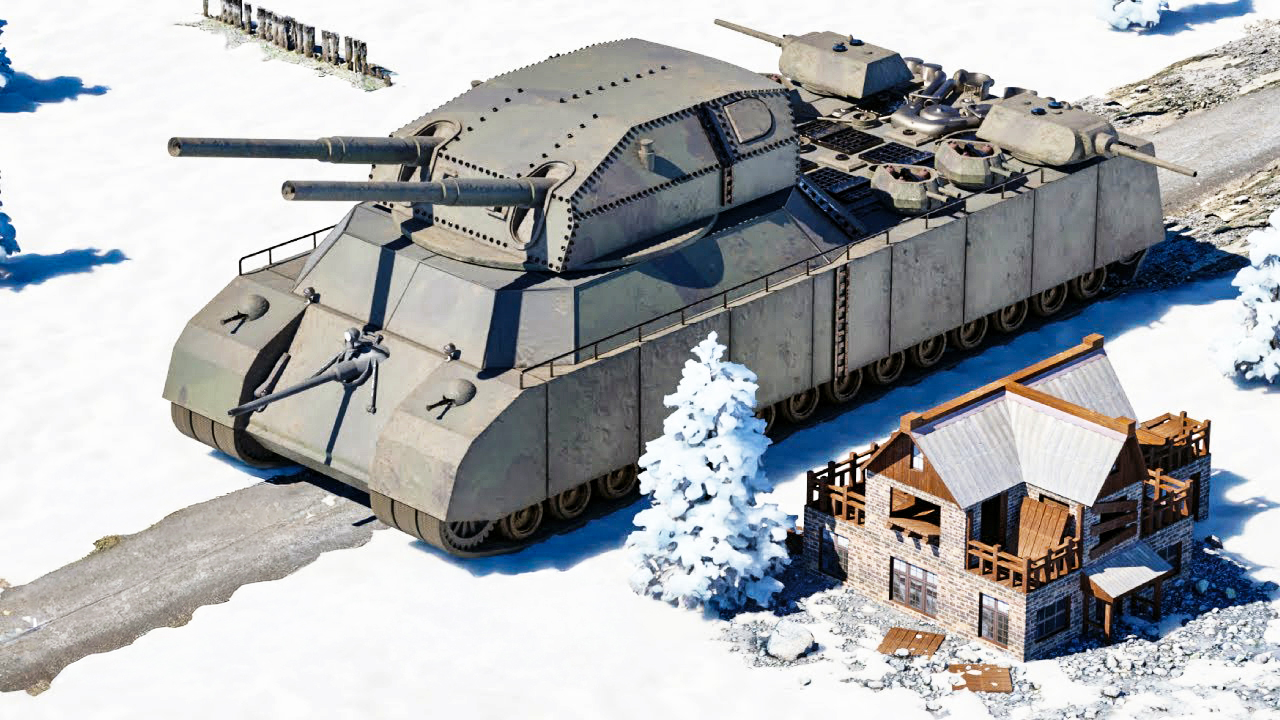 The 1000 ton Nazi super tank - P-1000 Ratte