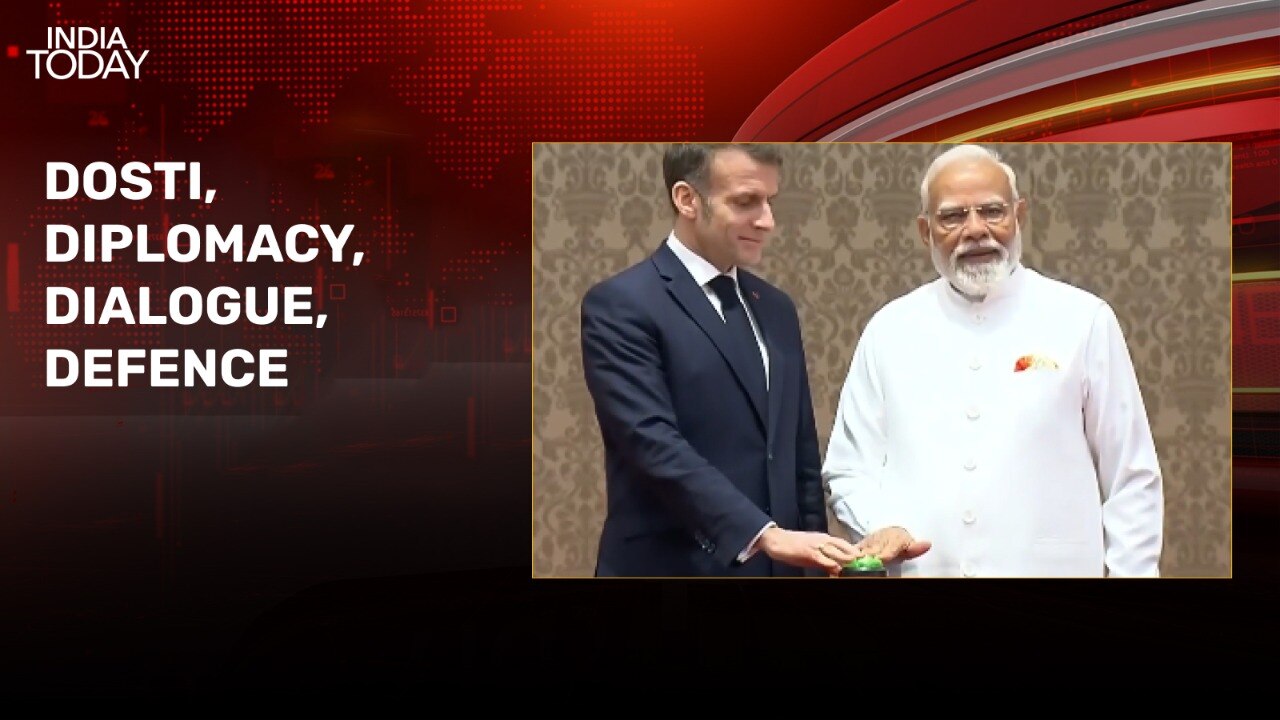PM Modi, President Macron hold talks, DMK-Congress 'power-sharing ...