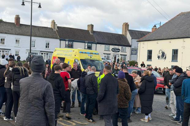One taken to hospital after ambulance called to Sedgefield ball game