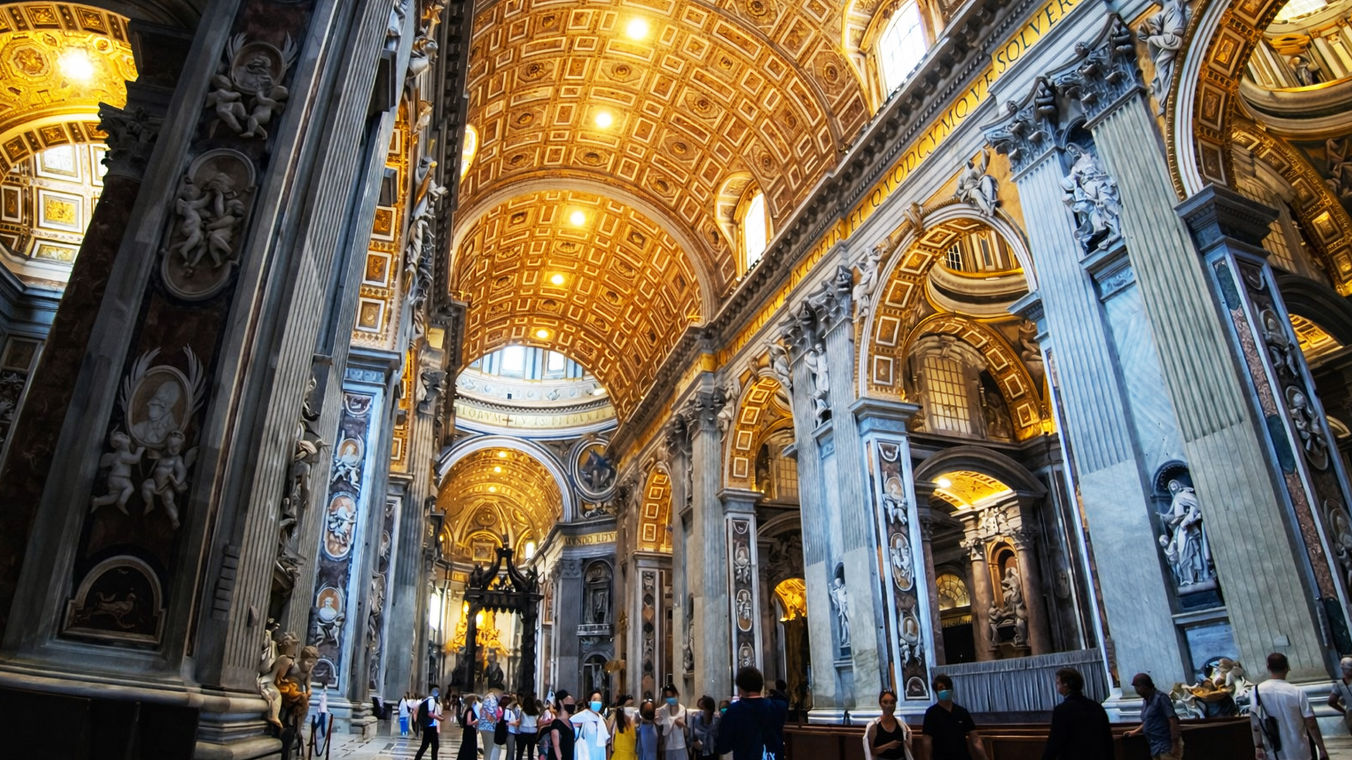Inside St Peter’s Basilica Vatican City