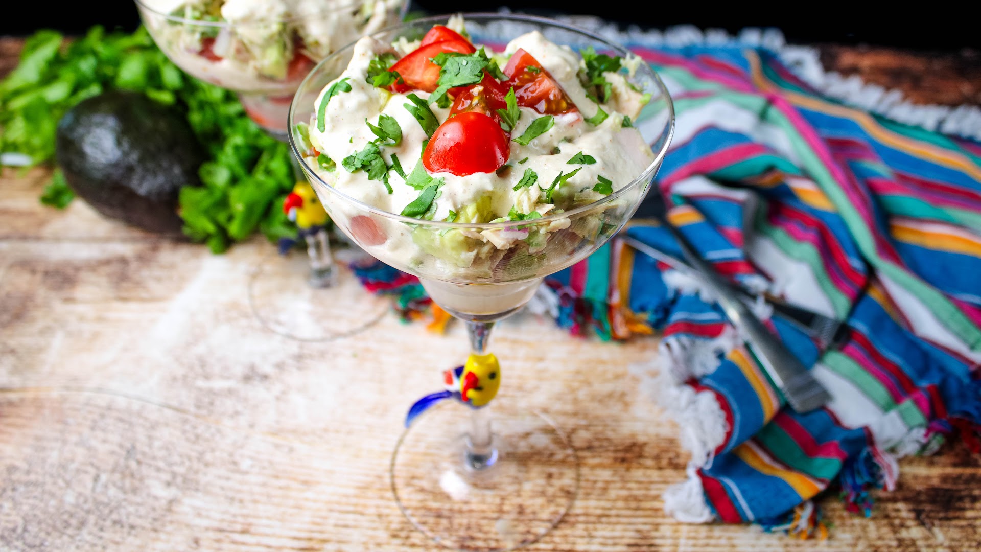 An elegant and fantastic twist on tuna salad! Fiesta tuna salad