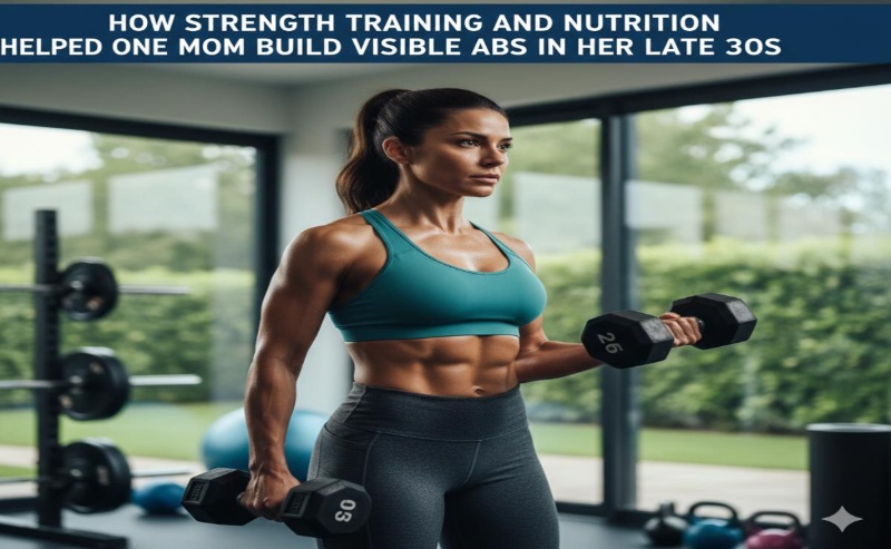 How strength training and nutrition helped one mom build visible abs in ...